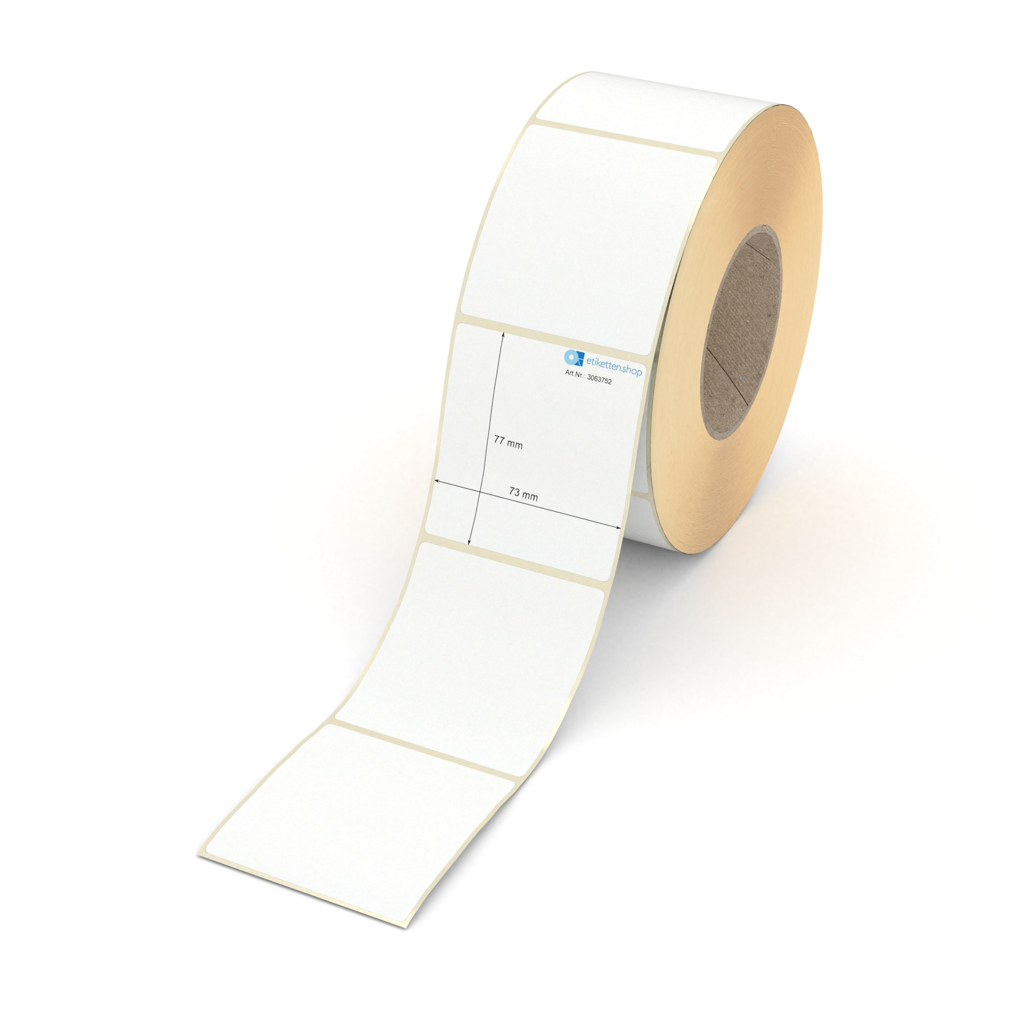 etiketten.shop | Etikett 73 x 77 mm - Transferpapier weiß permanent ...