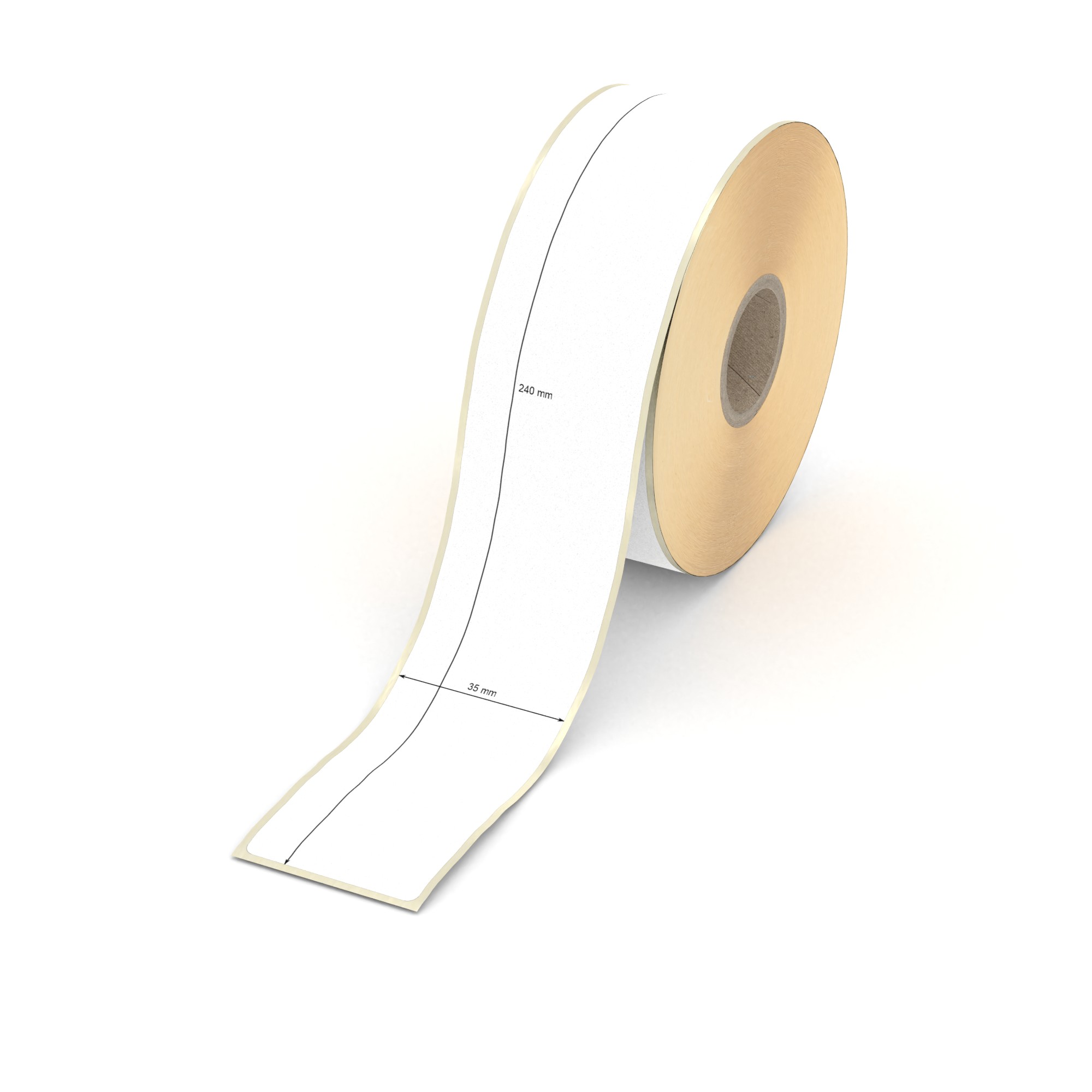 etiketten.shop | Etikett 35 x 240 mm - Thermopapier weiß leicht ...