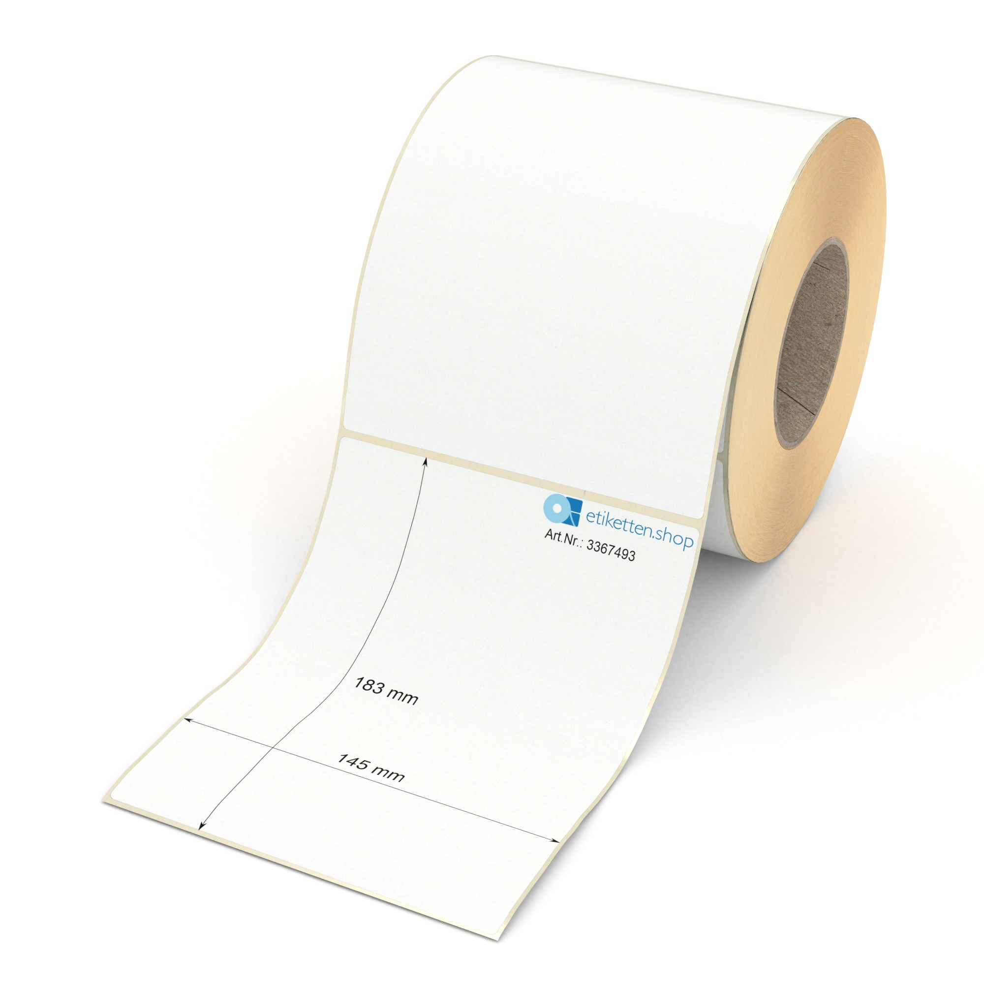 etiketten.shop | Etikett 145 x 183 mm - Transferpapier weiß leicht ...