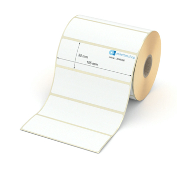 etiketten.shop | Etikett 105 x 35 mm - Transferpapier weiß leicht ...